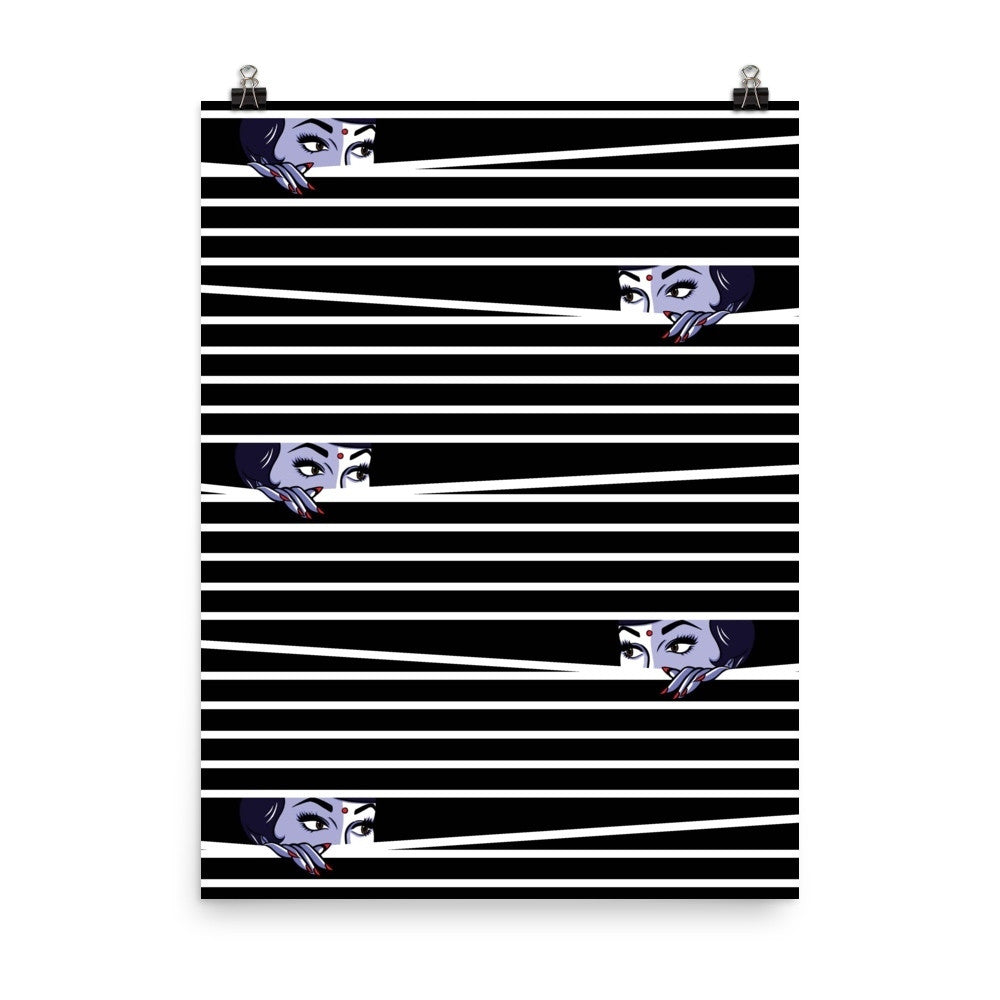 'Peek a Bua' Poster Print – Hatecopy